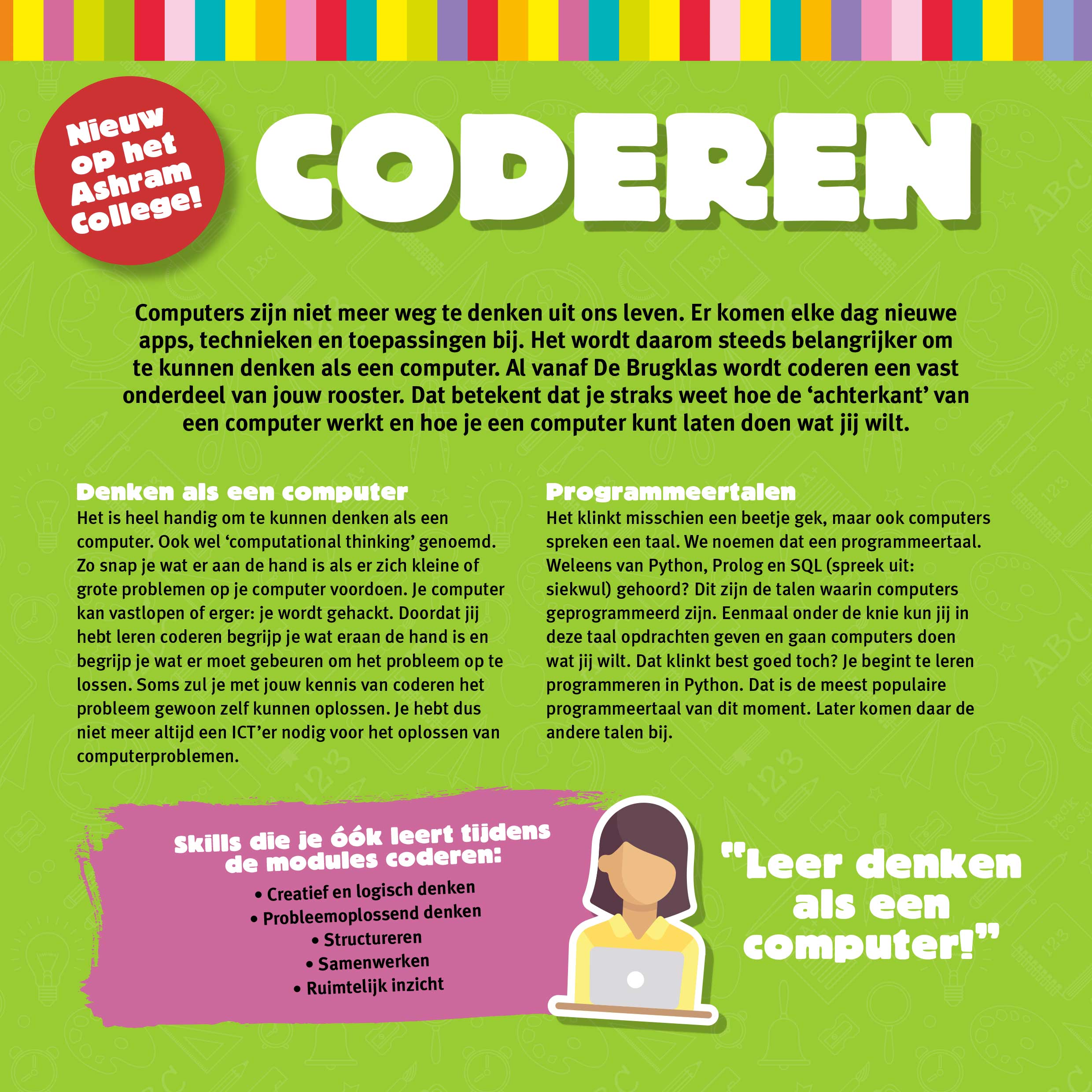 Nieuw! Coderen vanaf de brugklas - Ashram College - Ashram College